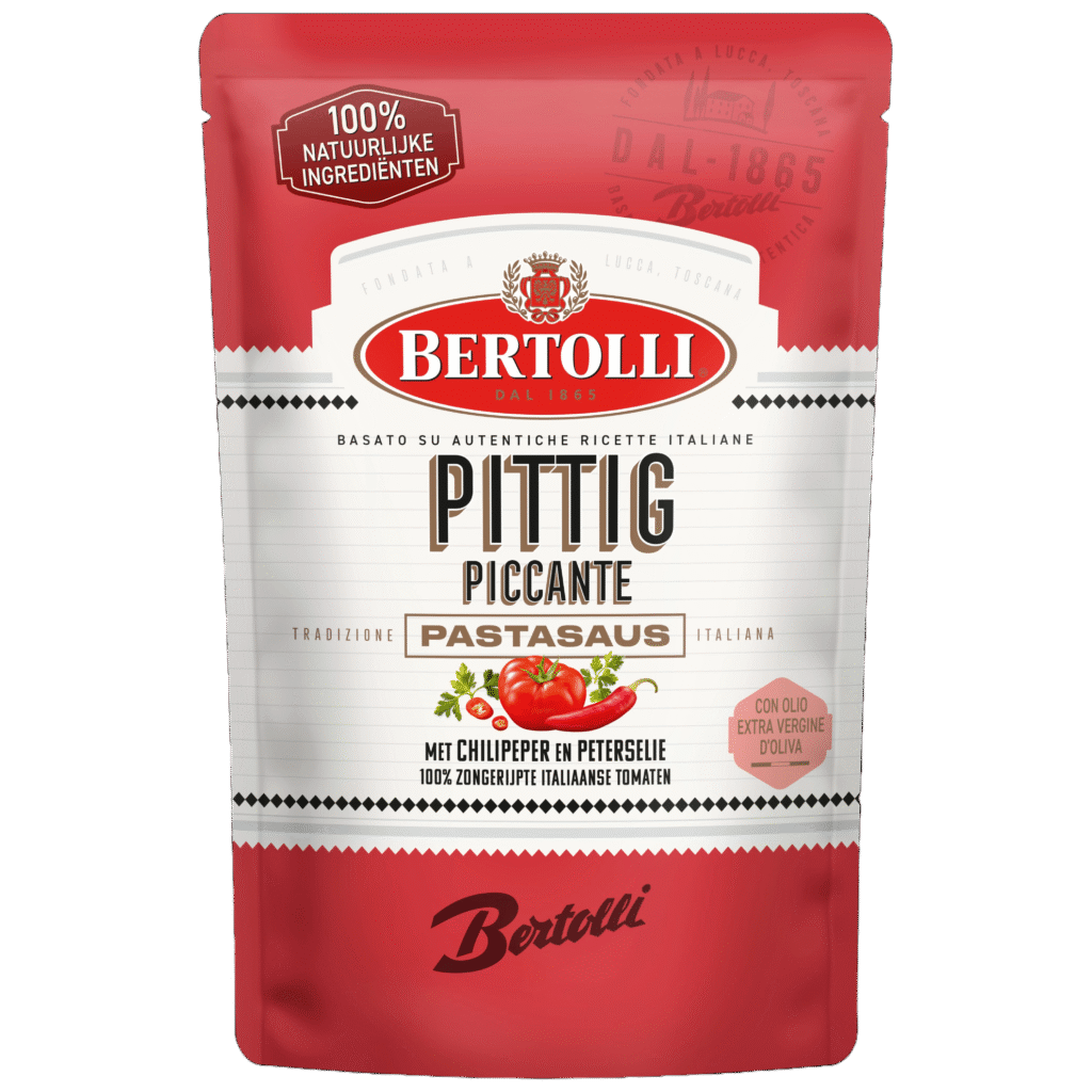 Spicy pasta sauce in pouch - Piccante - Bertolli