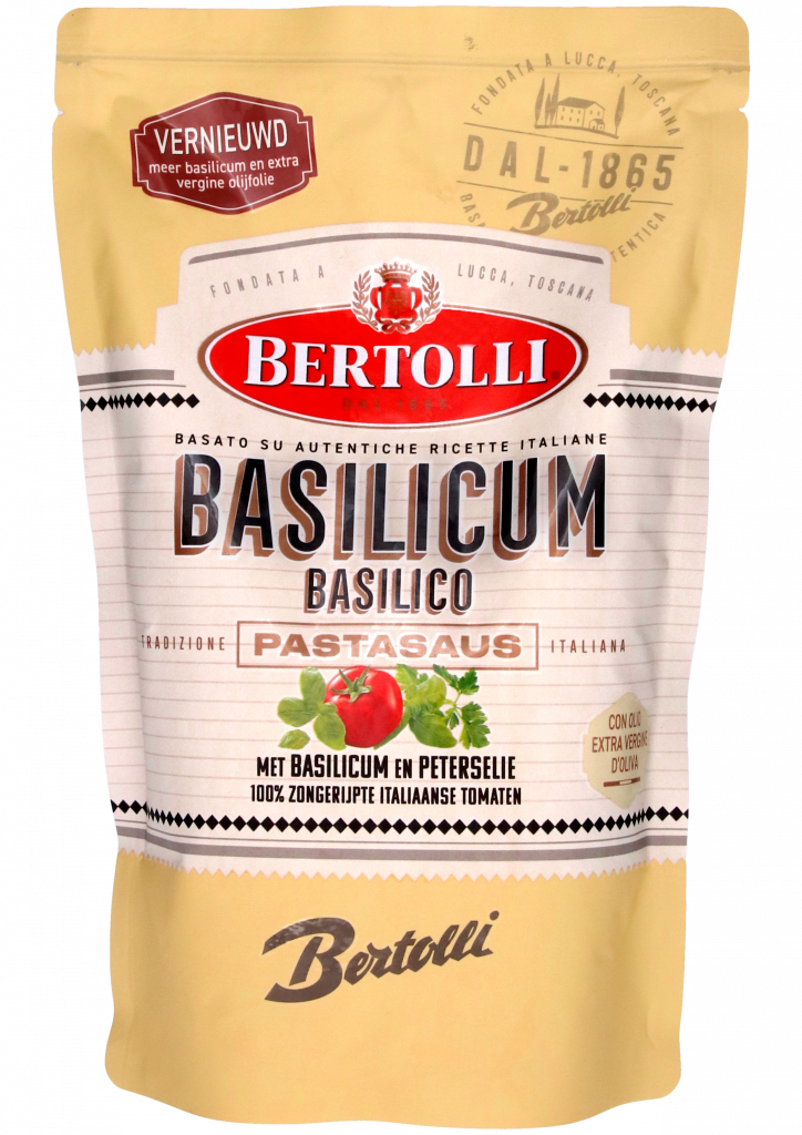 Basil pasta sauce in pouch - Bertolli